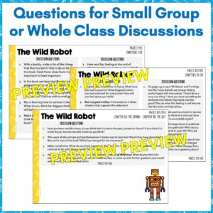The Wild Robot Novel Study and Discussion Questions - Top Teaching Tasks