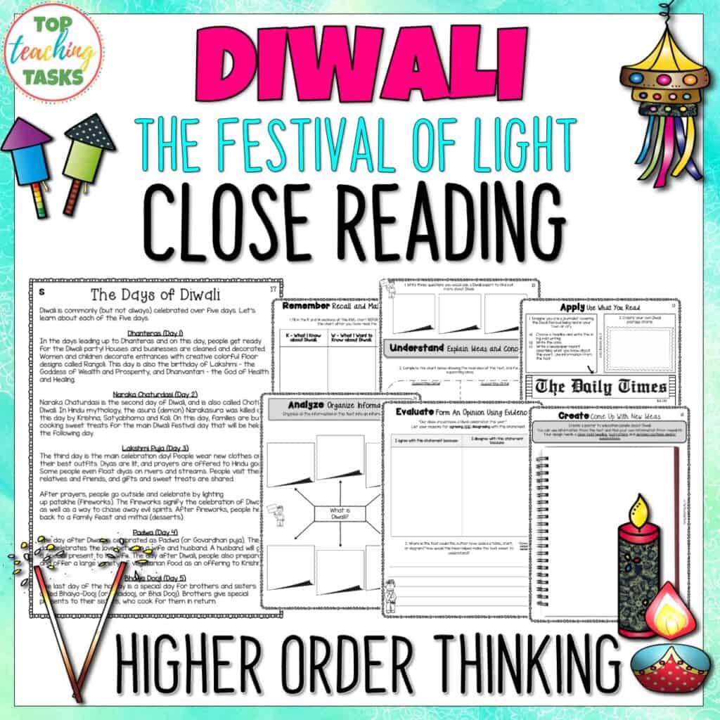 Diwali Reading Comprehension Passages and Questions - Top Teaching Tasks