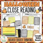 Halloween Reading Comprehension Passages and Activities - Print and ...