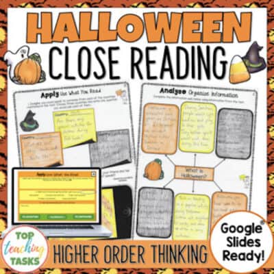 Halloween Reading Comprehension Passages and Activities - Print and ...