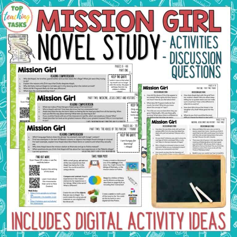 Mission Girl Novel Study and Discussion Questions - Top Teaching Tasks
