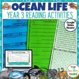 Ocean Creatures Reading Comprehension Activities for Year 3 - Top ...