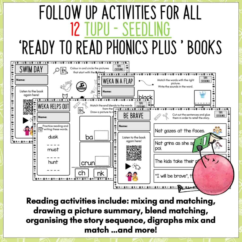 Ready to Read Phonics Plus Tupu Seedling Activities | Junior Primary NZ ...