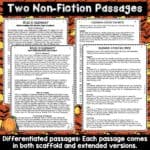 Halloween Reading Comprehension Passages and Activities - Print and ...