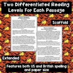 Halloween Reading Comprehension Passages and Activities - Print and ...
