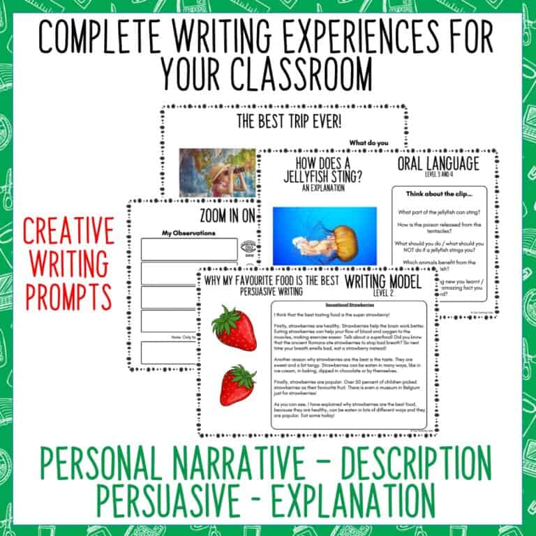 Recount Writing Activities: Personal Narrative Writing for Phase 2-3 ...
