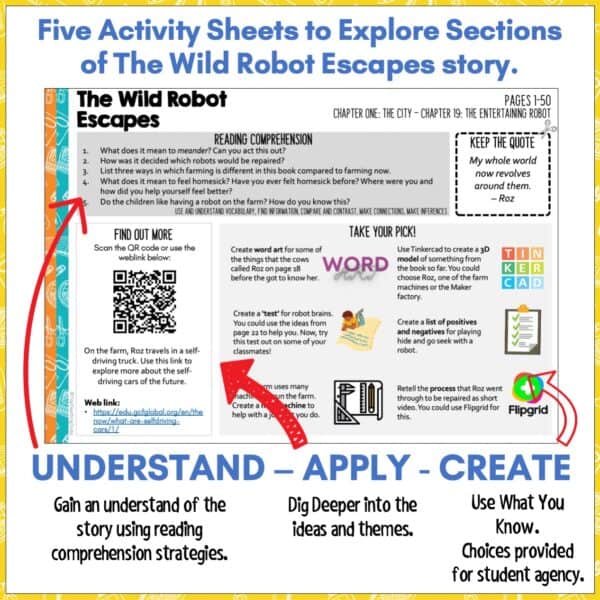 The Wild Robot Escapes Novel Study and Discussion Questions - Top ...