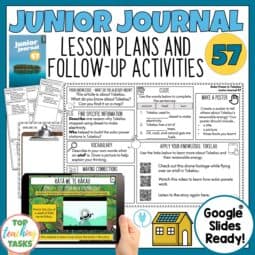 NZ Junior Journal 57 Activities and Lesson Plans Paper-based and ...