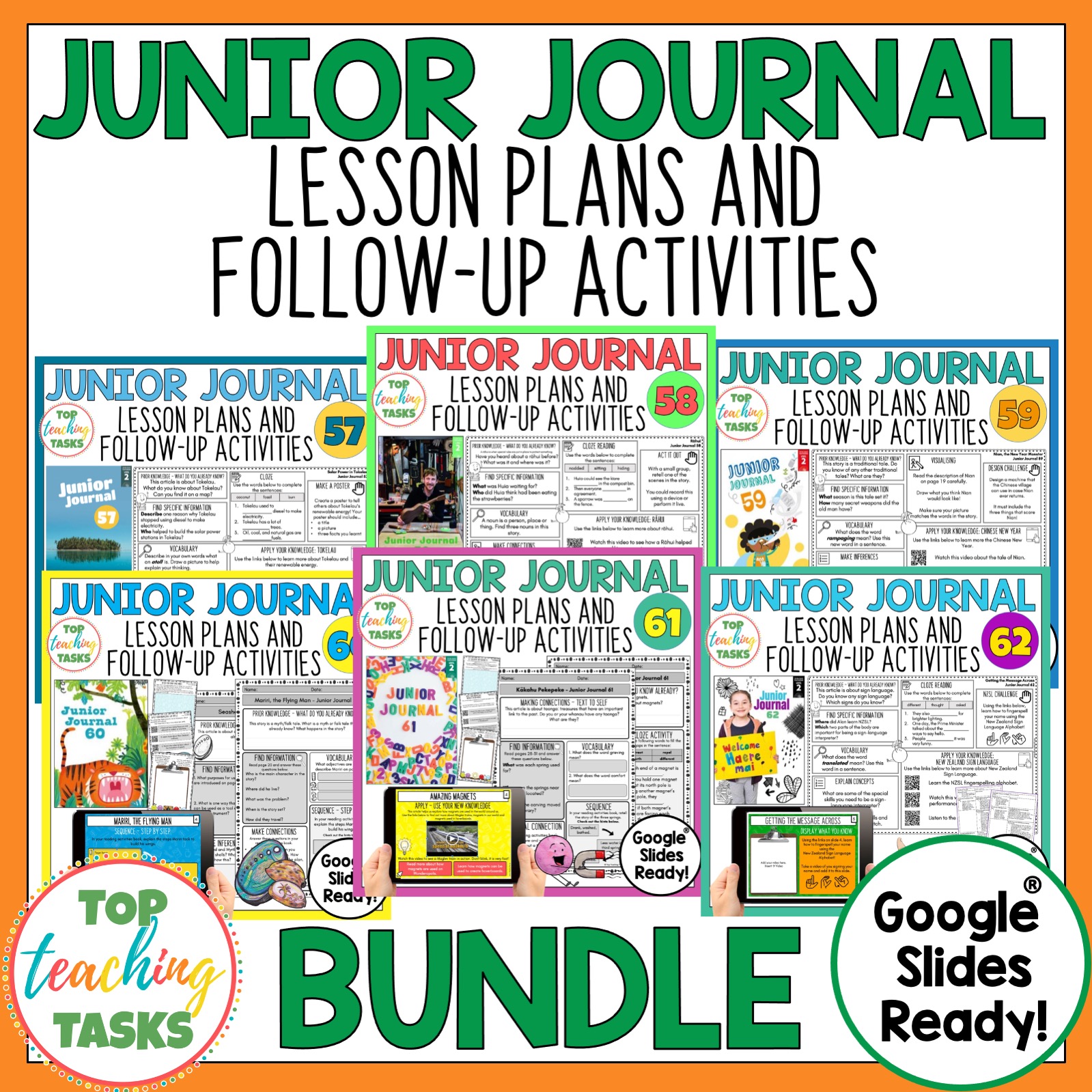 NZ Junior Journal 55 Activities and Lesson Plans Paper-based and ...
