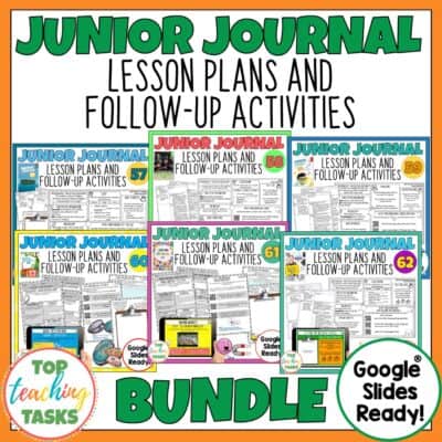 NZ Junior Journal 62 Activities and Lesson Plans Paper-based and ...