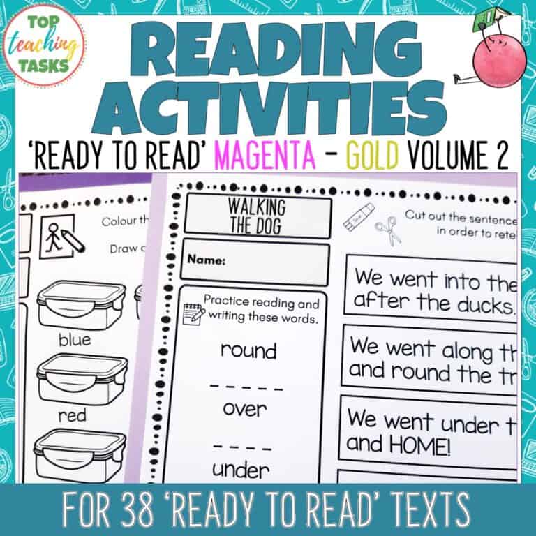 Ready to Read Activities for Magenta to Gold Bundle - Volume Two - Top ...