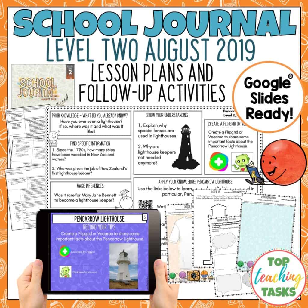 NZ School Journal Level 2 August 2019 Activities | Paper-based ...