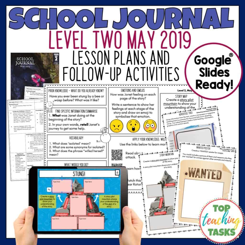 NZ School Journal Level 2 May 2019 Activities | Paper-based and Digital ...