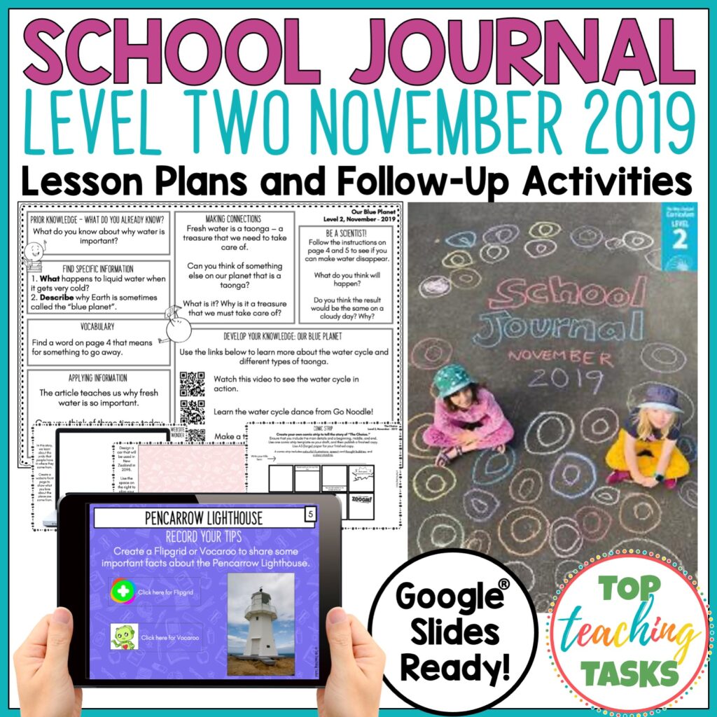 NZ School Journal Level 2 November 2019 Activities | Print and Digital ...