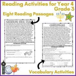 Chinese New Year Reading Comprehension Passages and Questions - Print ...