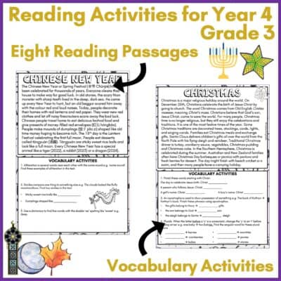 Chinese New Year Reading Comprehension Passages and Questions - Print ...