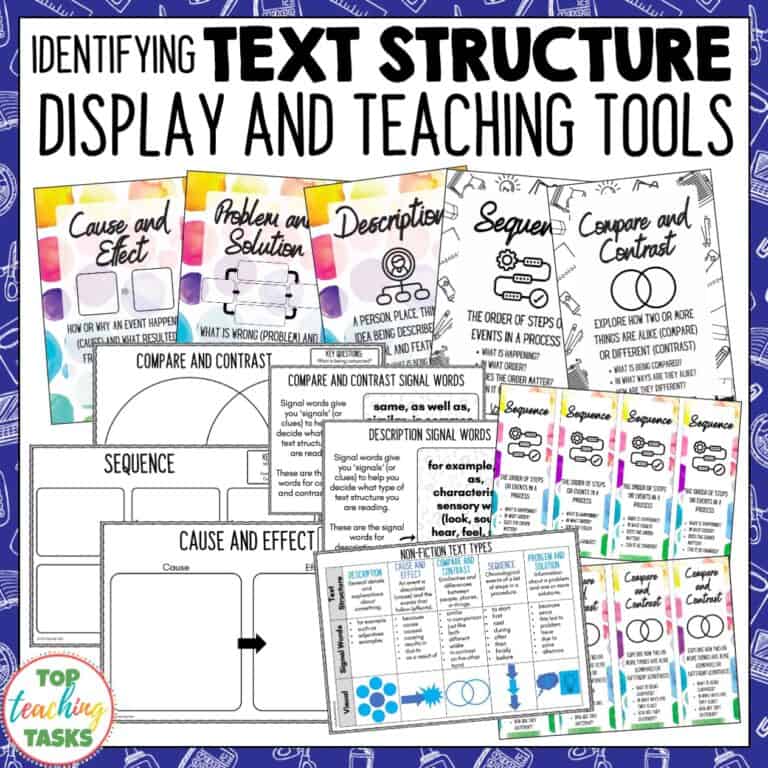 Identifying Nonfiction Text Structure Bundle - Top Teaching Tasks