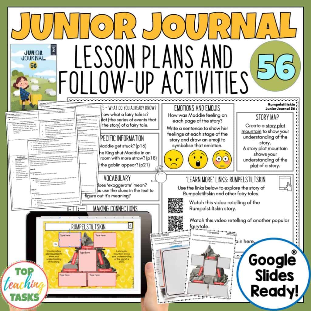 NZ Junior Journal 55 Activities and Lesson Plans Paper-based and ...