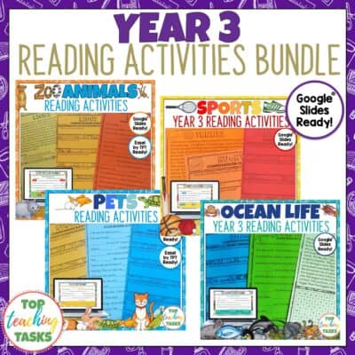 Ocean Creatures Reading Comprehension Activities for Year 3 - Top ...