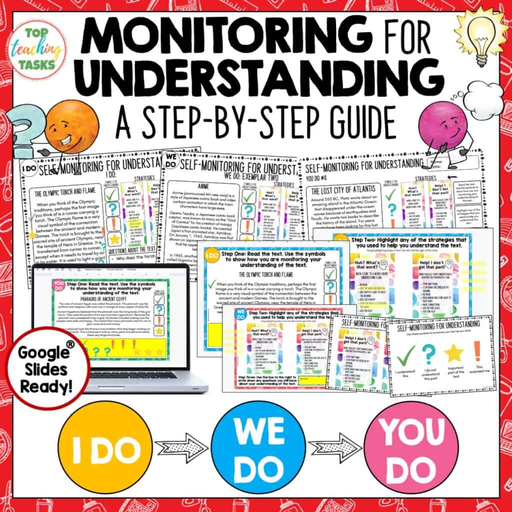 Monitoring for Understanding | Reading Passages and Activities - Top ...