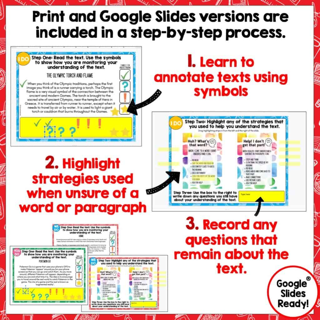 Monitoring for Understanding | Reading Passages and Activities - Top ...