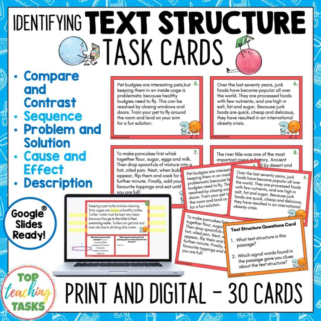 Identifying Nonfiction Text Structure Bundle - Top Teaching Tasks