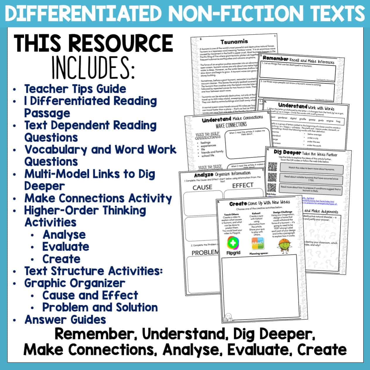 Tsunamis Reading Comprehension Passages - Tsunamis Reading Activities ...