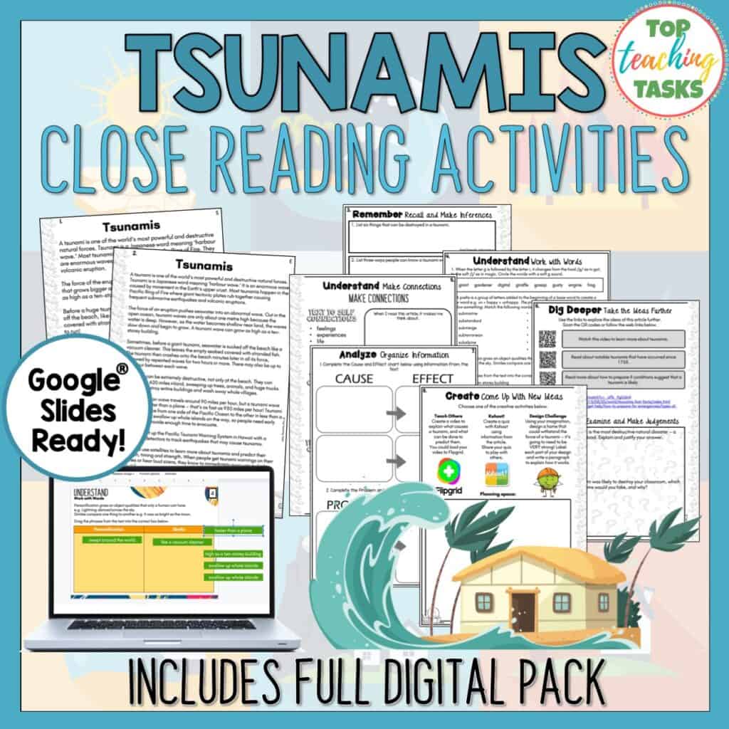 Natural Disasters Reading Comprehension | Natural Disasters Activities ...