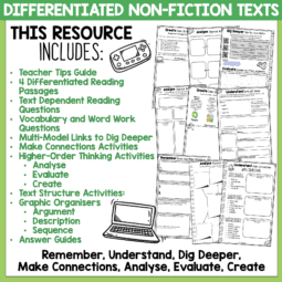 Video Games Reading Comprehension Passages | Video Games Activities ...