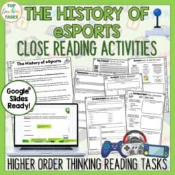 Video Games Reading Comprehension Passages | Video Games Activities ...