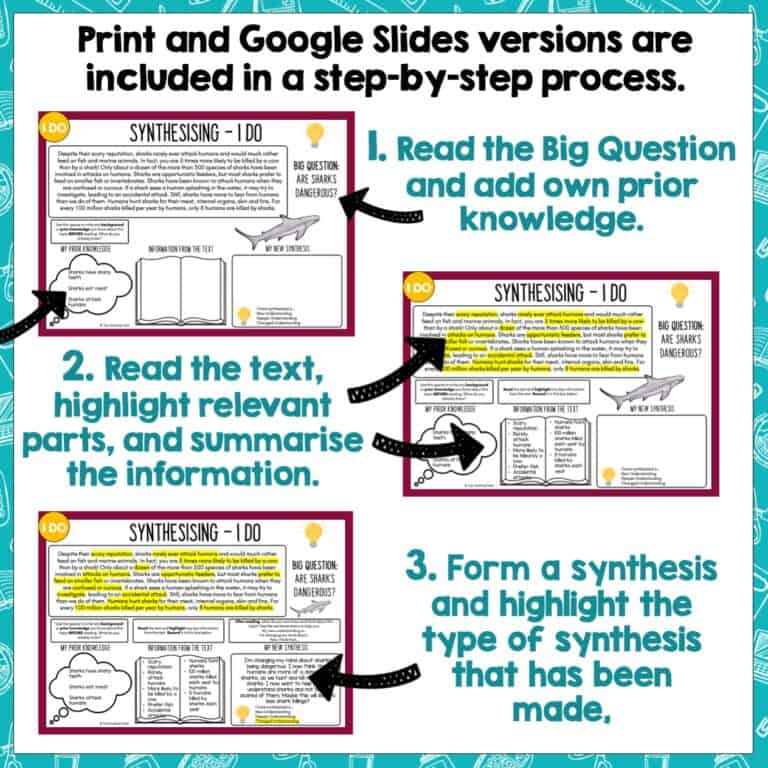 Synthesising Reading Passages and Activities - Explicit Teaching Tool ...