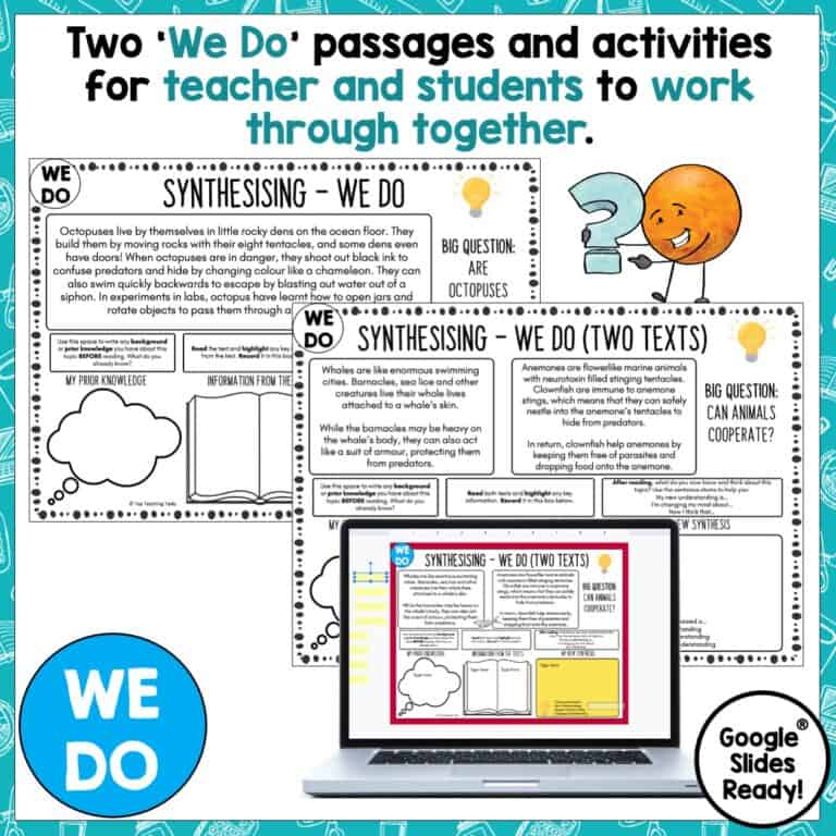 Synthesising Reading Passages and Activities - Explicit Teaching Tool ...