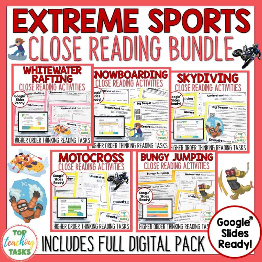 Snowboarding Reading Comprehension Passage and Activities | Sports ...