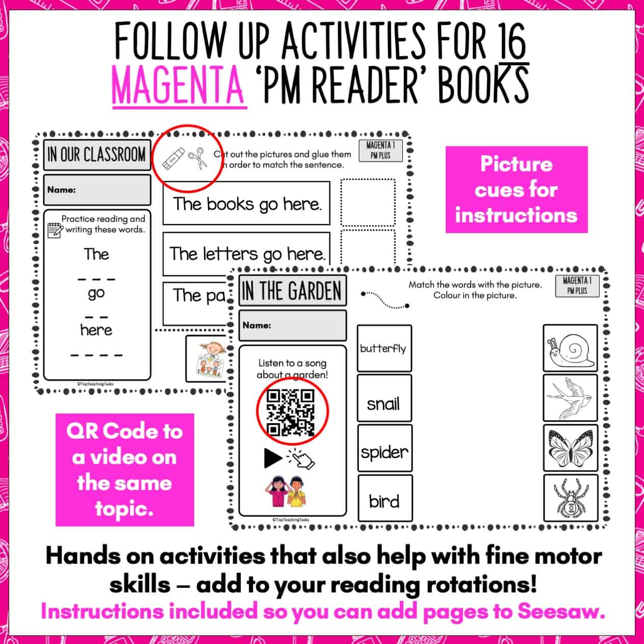 Magenta Level 1 PM Reader Activities - Top Teaching Tasks