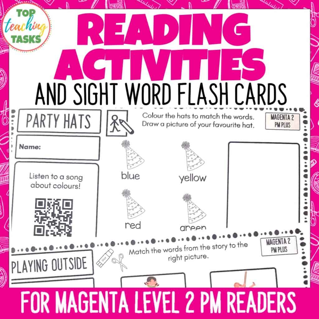 Red PM Reader Activities Level 3 - Top Teaching Tasks