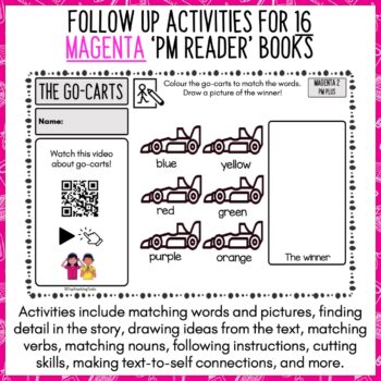 Red PM Reader Activities Level 3 - Top Teaching Tasks