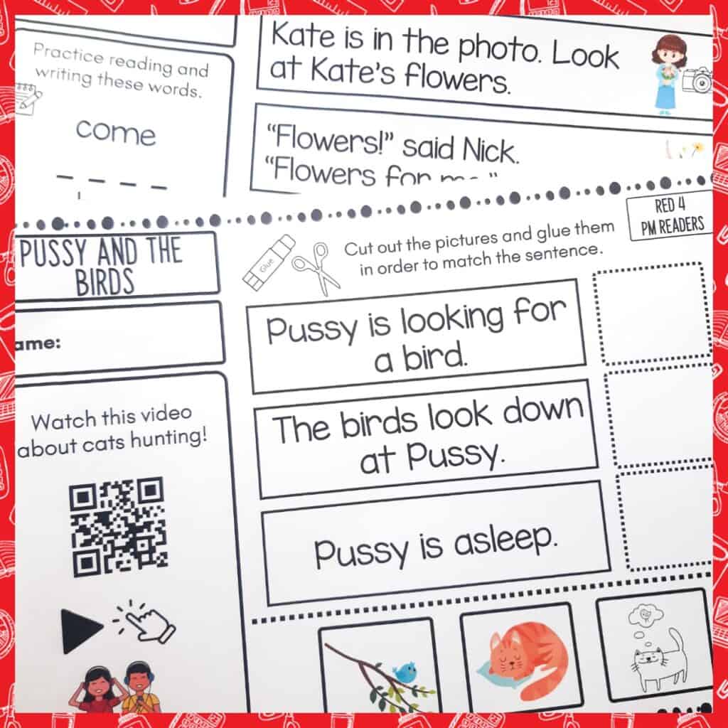 Red PM Reader Activities Level 4 | Junior Primary New Zealand - Top ...