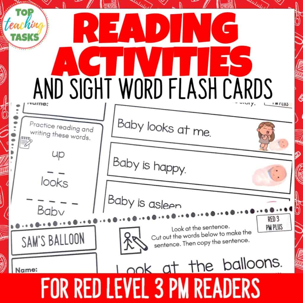 Red PM Reader Activities Level 3 - Top Teaching Tasks