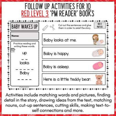 Red PM Reader Activities Level 3 - Top Teaching Tasks