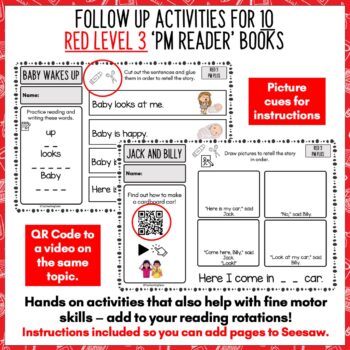 Red PM Reader Activities Level 3 - Top Teaching Tasks