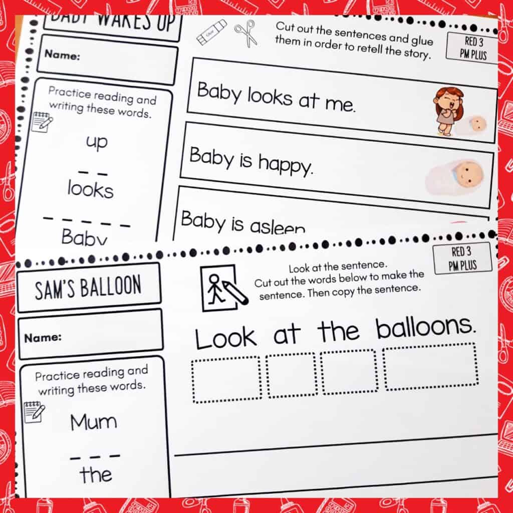 Red PM Reader Activities Level 3 - Top Teaching Tasks