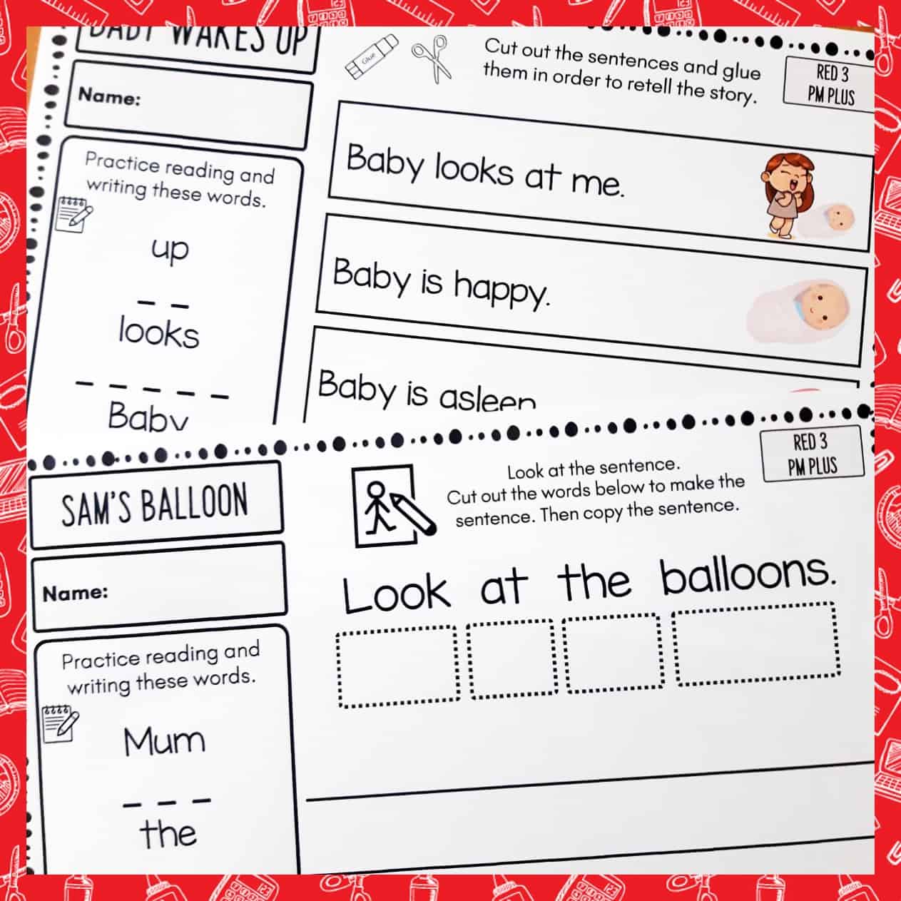 Red PM Reader Activities Level 3 - Top Teaching Tasks