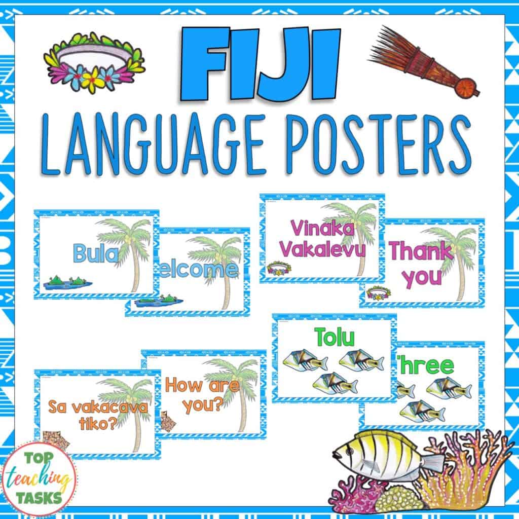 Fiji Greetings Introductions Farewells Display Posters | Pacific ...