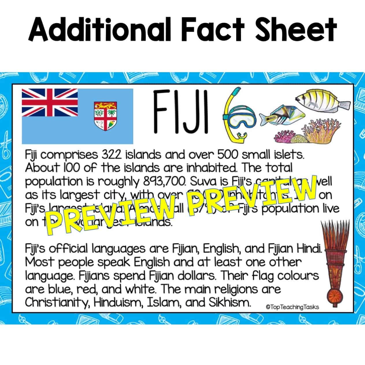 Fiji Reading and Writing Activities | Pacific Islands - Top Teaching Tasks