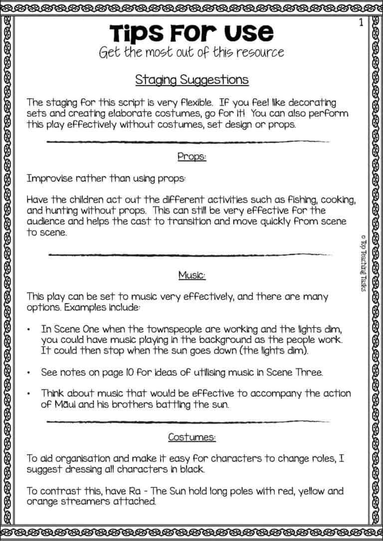 How Māui Slowed The Sun | Māori Myths and Legends Play Script - Top ...