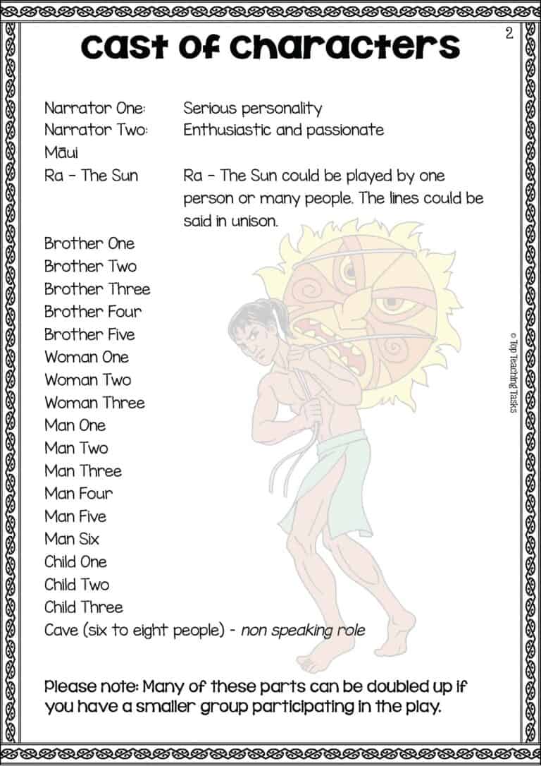 How Māui Slowed The Sun | Māori Myths and Legends Play Script - Top ...