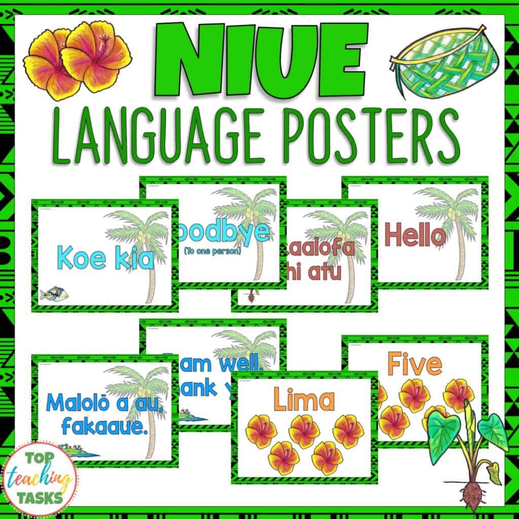 Pacific Island BUNDLE Greetings Introductions Farewells Classroom ...
