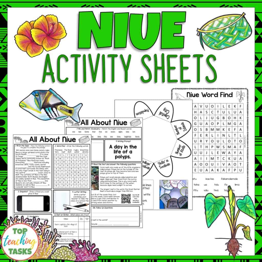 Niue Reading and Writing Activities | Pacific Islands - Top Teaching Tasks