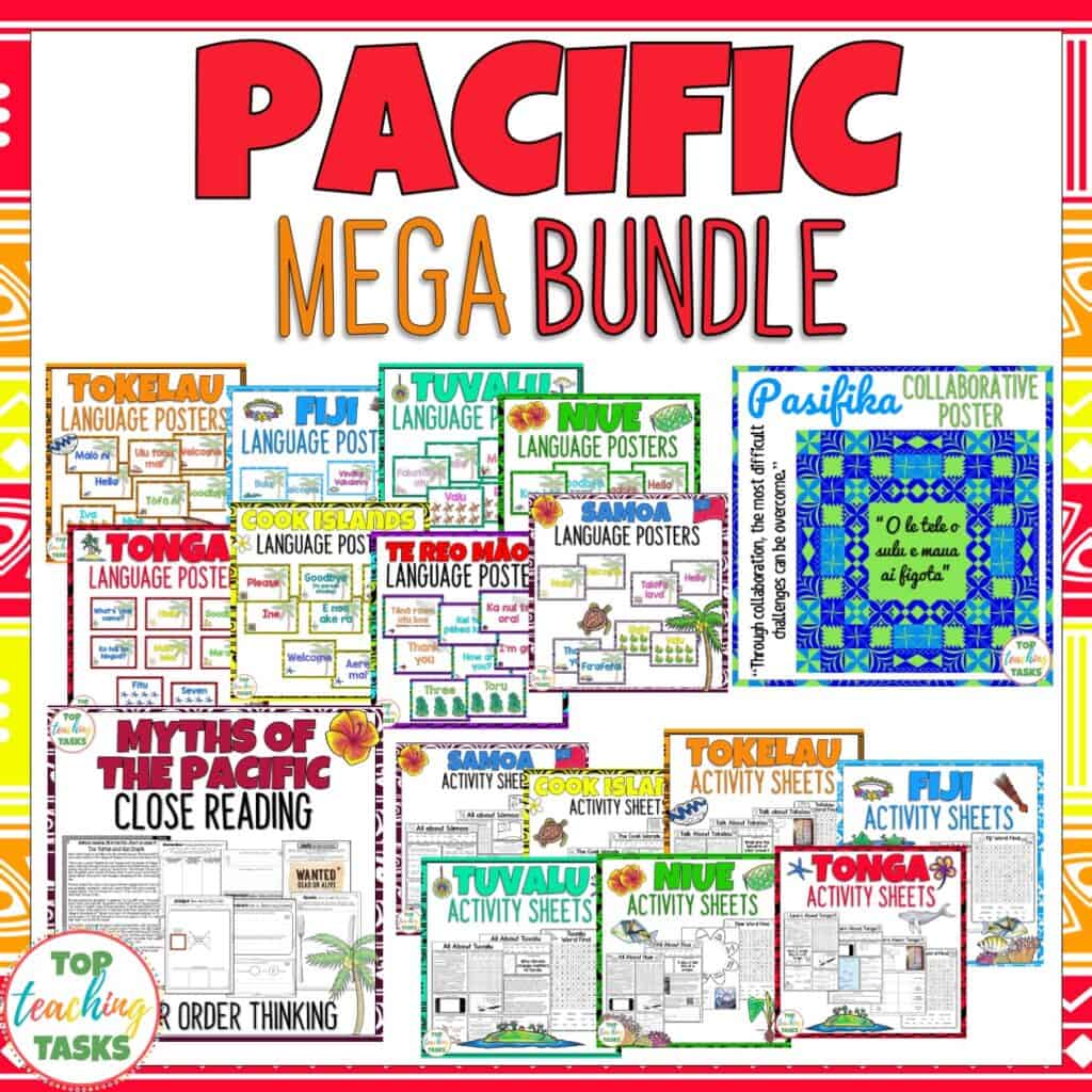 Pacific Islands Reading, Writing, Language Activities BUNDLE - Top ...