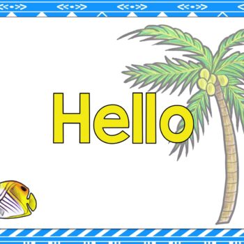 Fiji Greetings Introductions Farewells Display Posters | Pacific ...